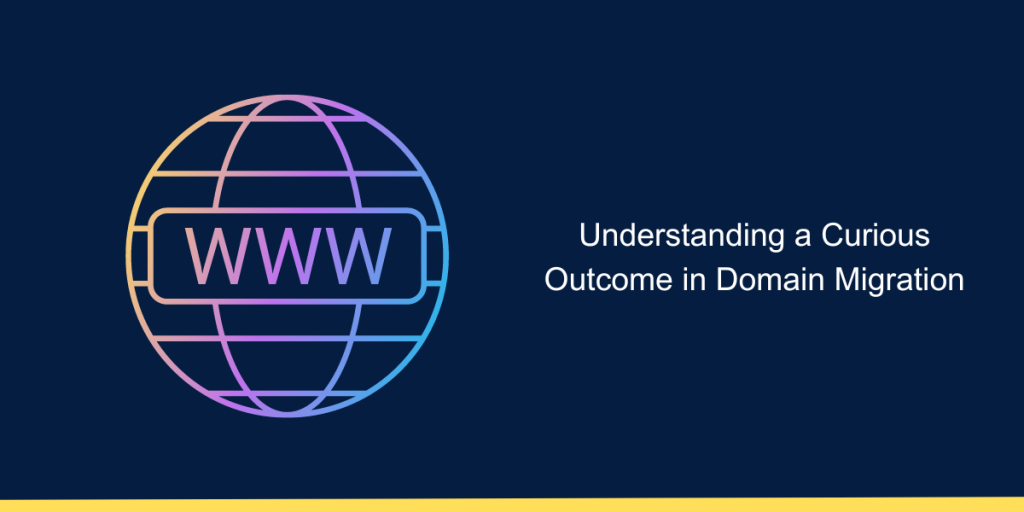Sarkarseo Investigating A Strange Outcome From Domain Migration